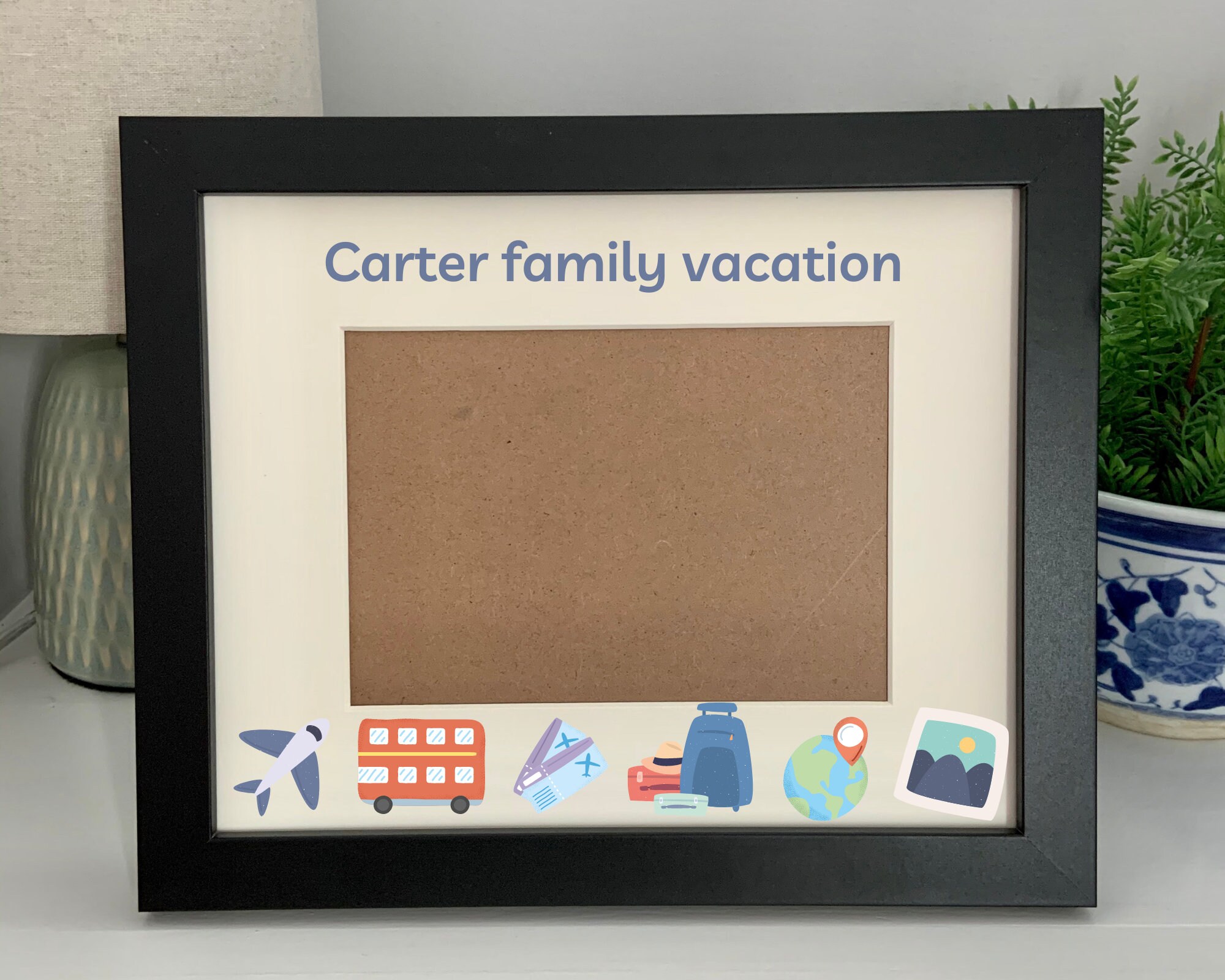 Travel Picture Frame Personalized Picture Frame 5x7 - Etsy