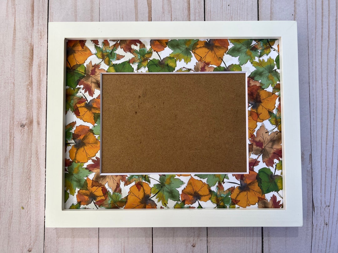 Fall Leaves Picture Frame for 5x7 Photo Fall Decor Fall Leaves ...