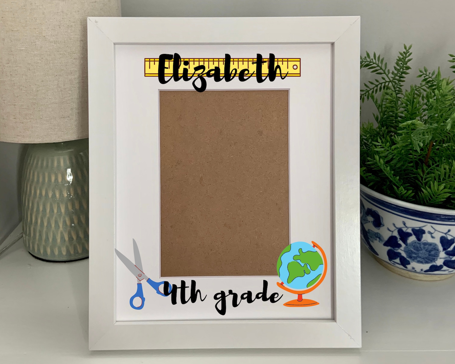 School Picture Frame Personalize With Child Name and Grade | Etsy