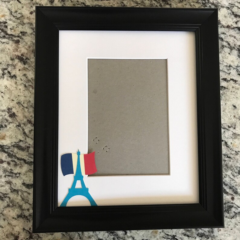 Paris Picture Frame Personalized Picture Frame 5x7 Eiffel | Etsy
