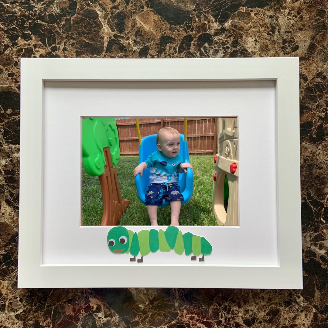 Hungry Caterpillar Picture Frame | Personalized Picture Frame 5x7 - Etsy