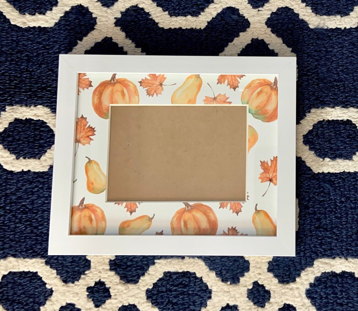 Fall Picture Frame for 5x7 Photo Fall Decor Fall Leaves & - Etsy