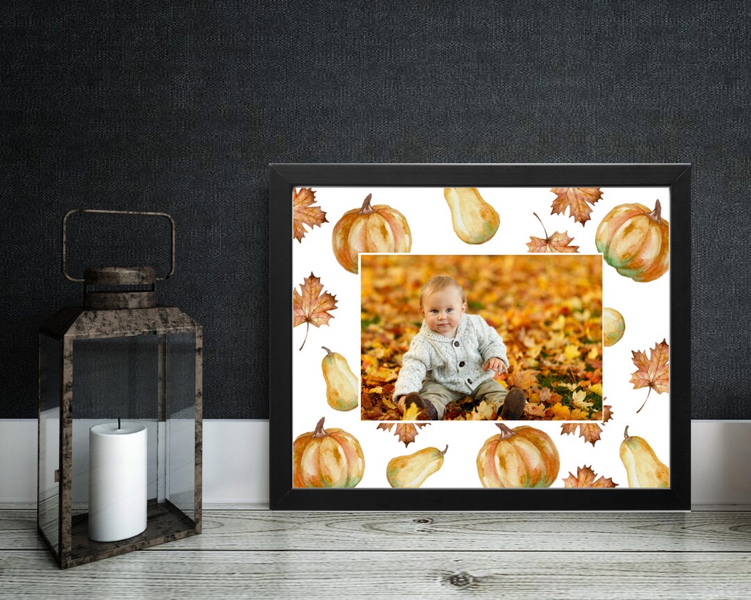 Fall Picture Frame for 5x7 Photo Fall Decor Fall Leaves & - Etsy