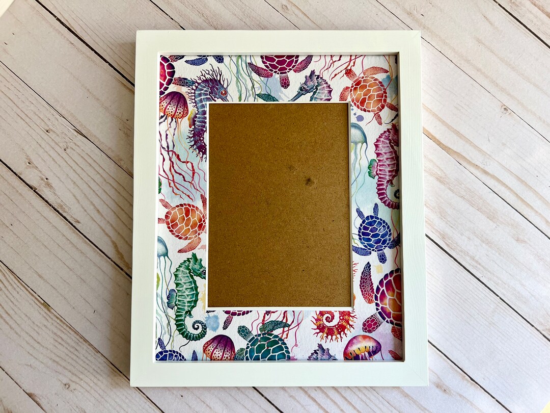 Ocean Sea Creatures Picture Frame | Personalized Picture Frame 5x7 - Etsy