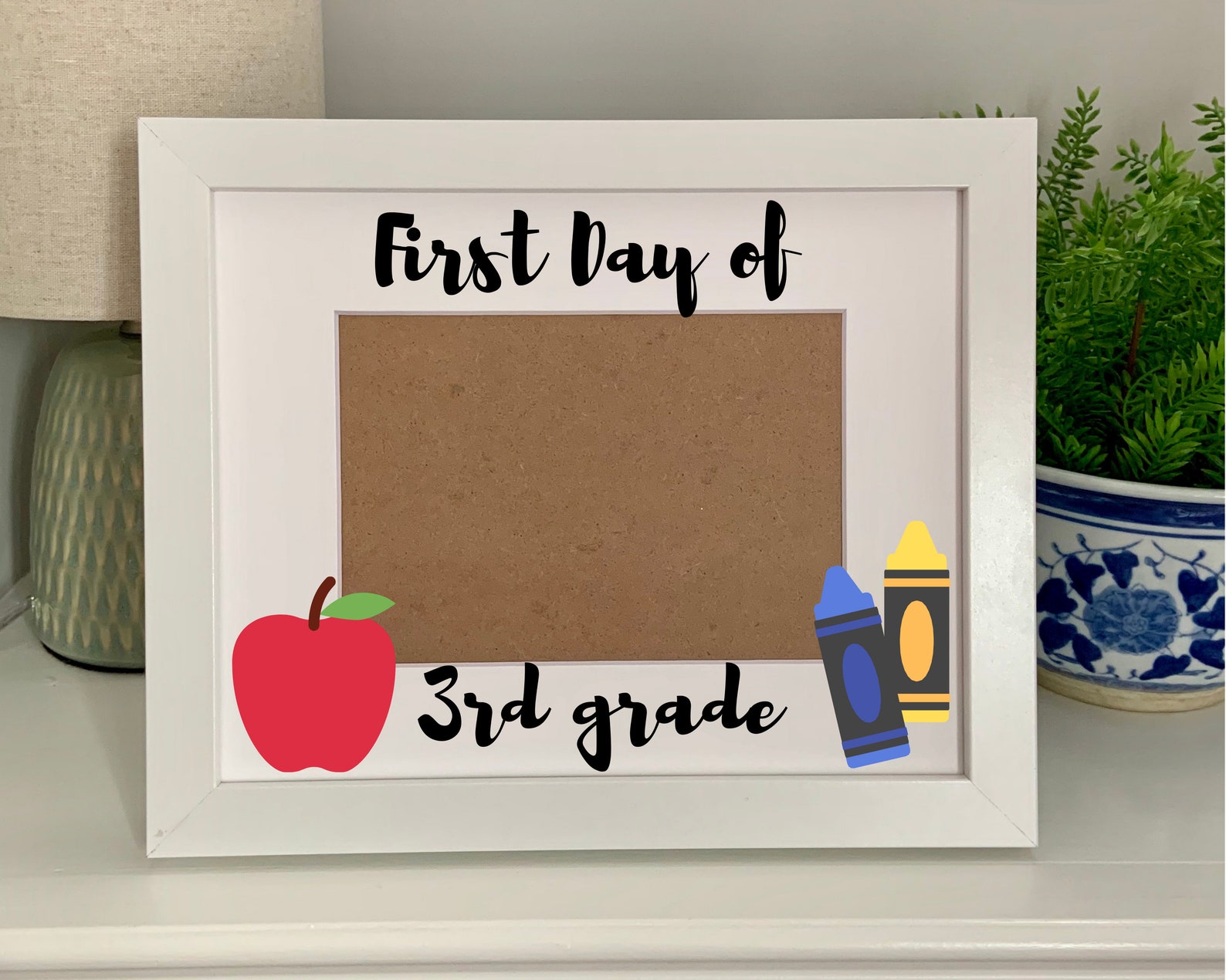 First Day of Kindergarten Frame Personalized Grade Picture - Etsy