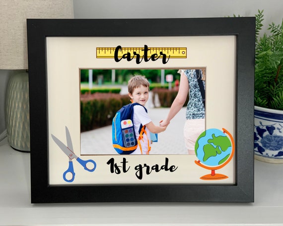 School Picture Frame Personalize With Child Name and Grade | Etsy