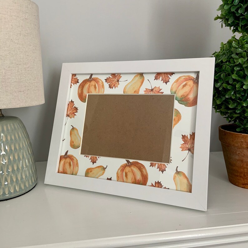 Fall Picture Frame for 5x7 Photo Fall Decor Fall Leaves & | Etsy