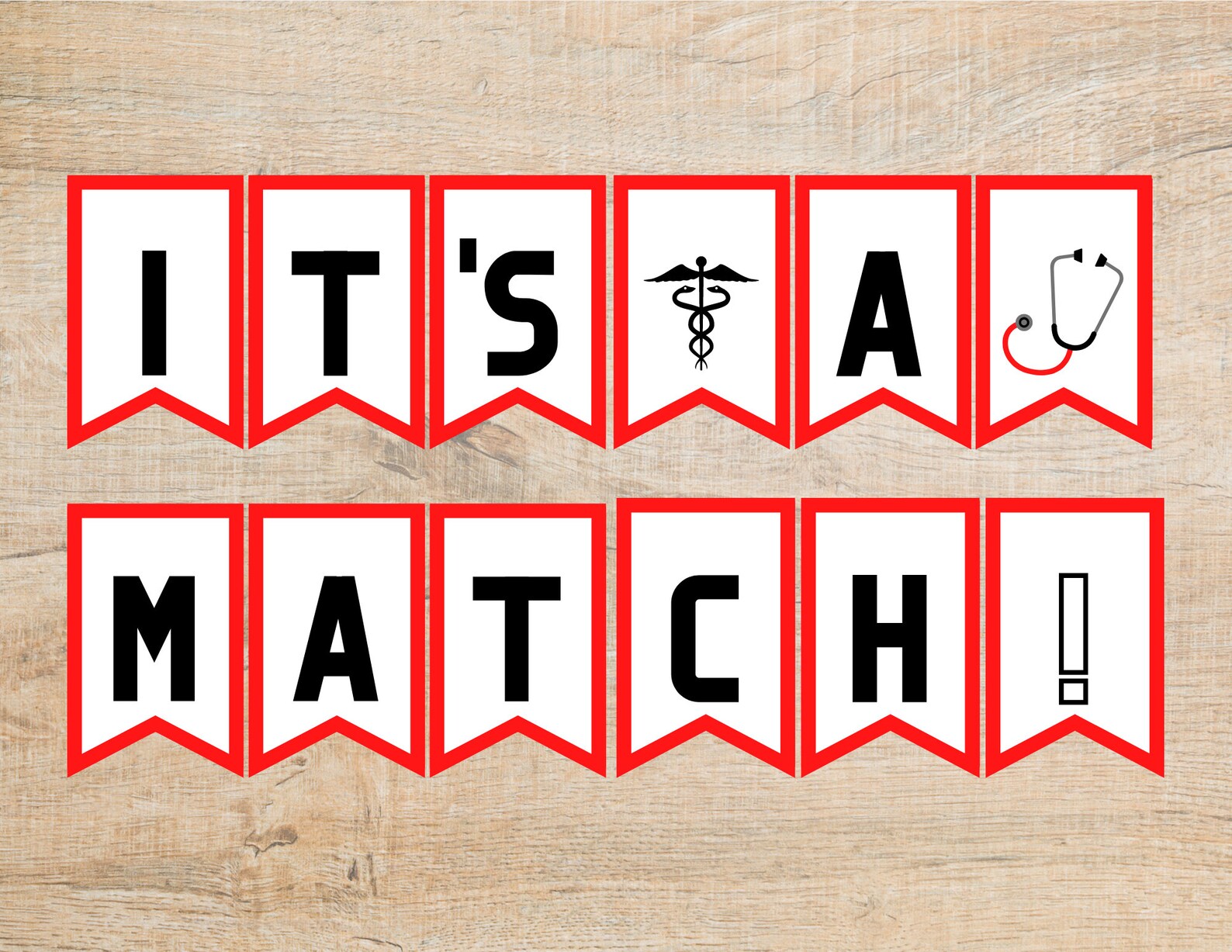 Residency Match Day Printable Banner Digital Download DIY - Etsy