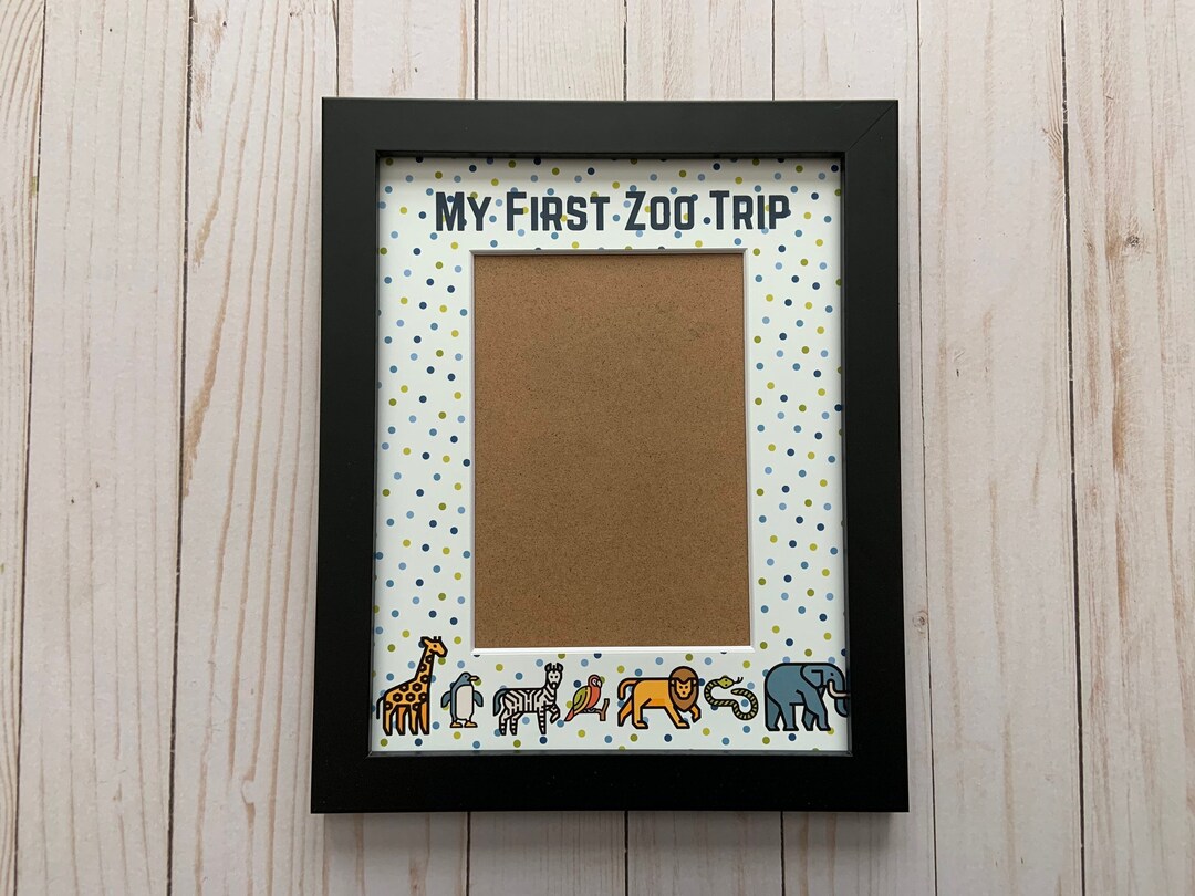 Zoo Picture Frame | Personalized Frame for 5x7 Photo | My First Zoo ...