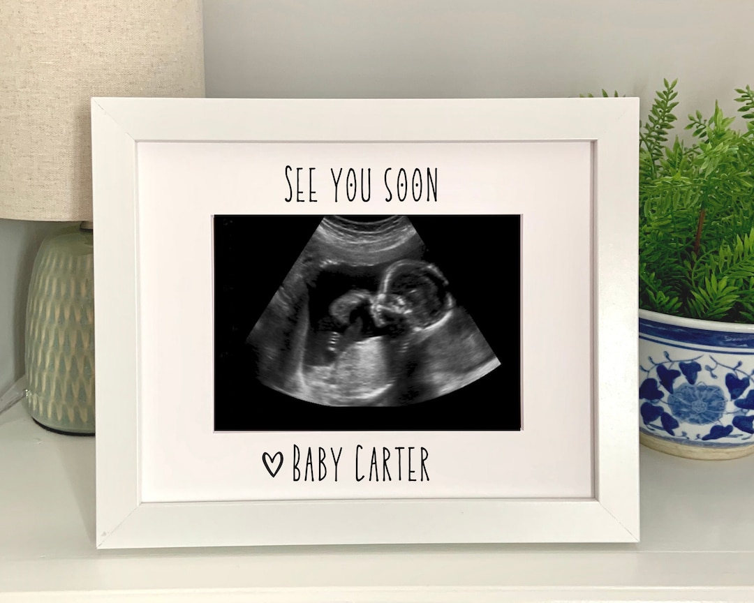 Pregnancy Announcement Picture Frame | Ultrasound Picture Frame ...