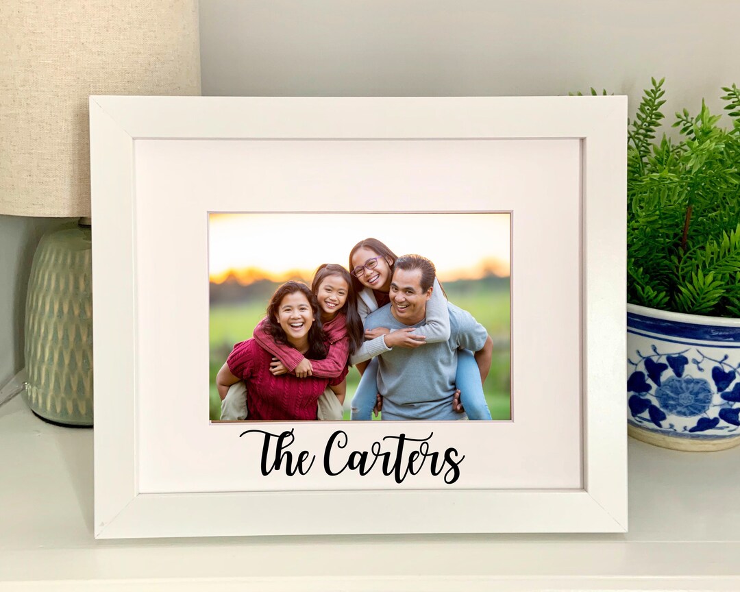 Personalized Family Picture Frame | 5x7 Last Name Photo Frame | State ...