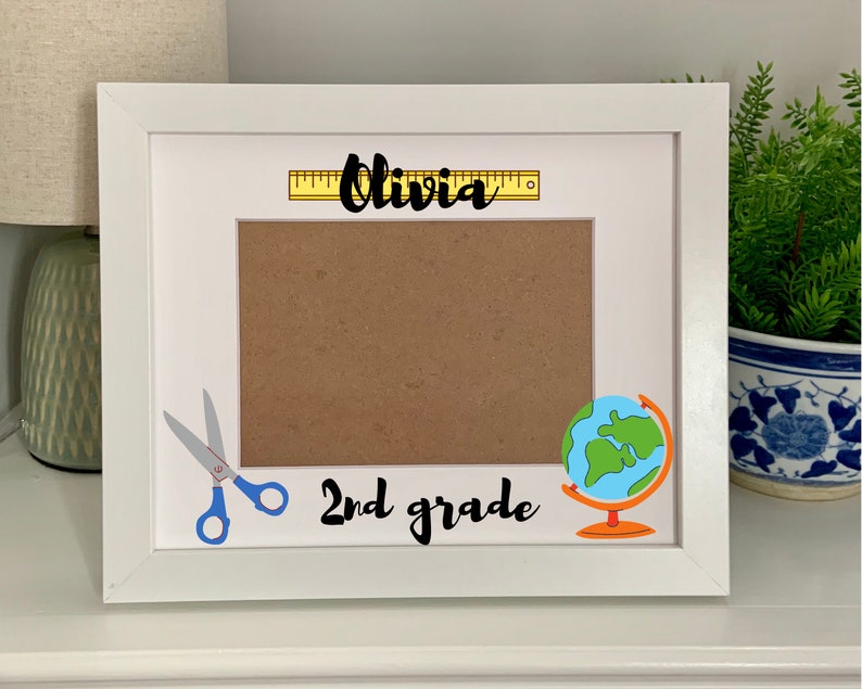 School Picture Frame Personalize With Child Name and Grade | Etsy