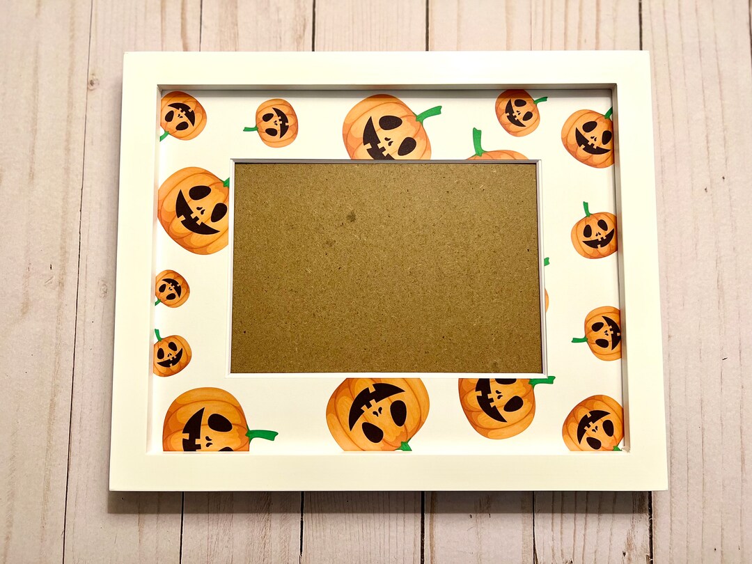 Halloween Picture Frame | Personalized Frame for 5x7 Photo | Trick or ...