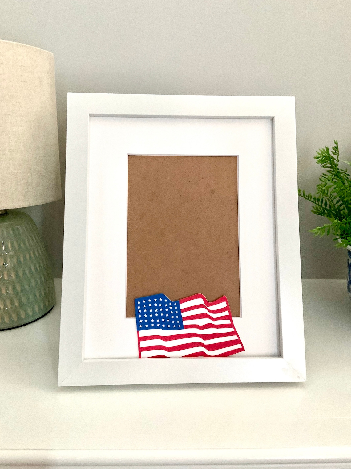 American Flag Picture Frame Personalized Picture Frame 5x7 | Etsy