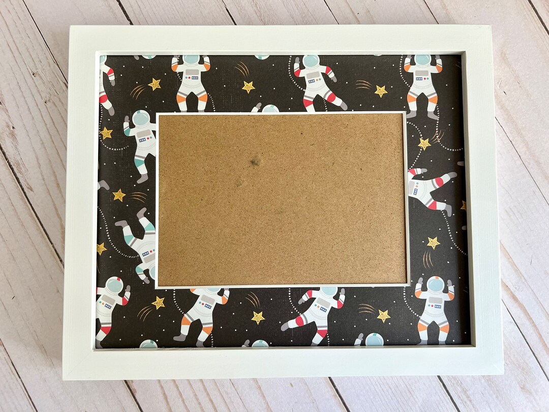 Astronaut Picture Frame: Personalized Outer Space Decor, 5x7 - Etsy