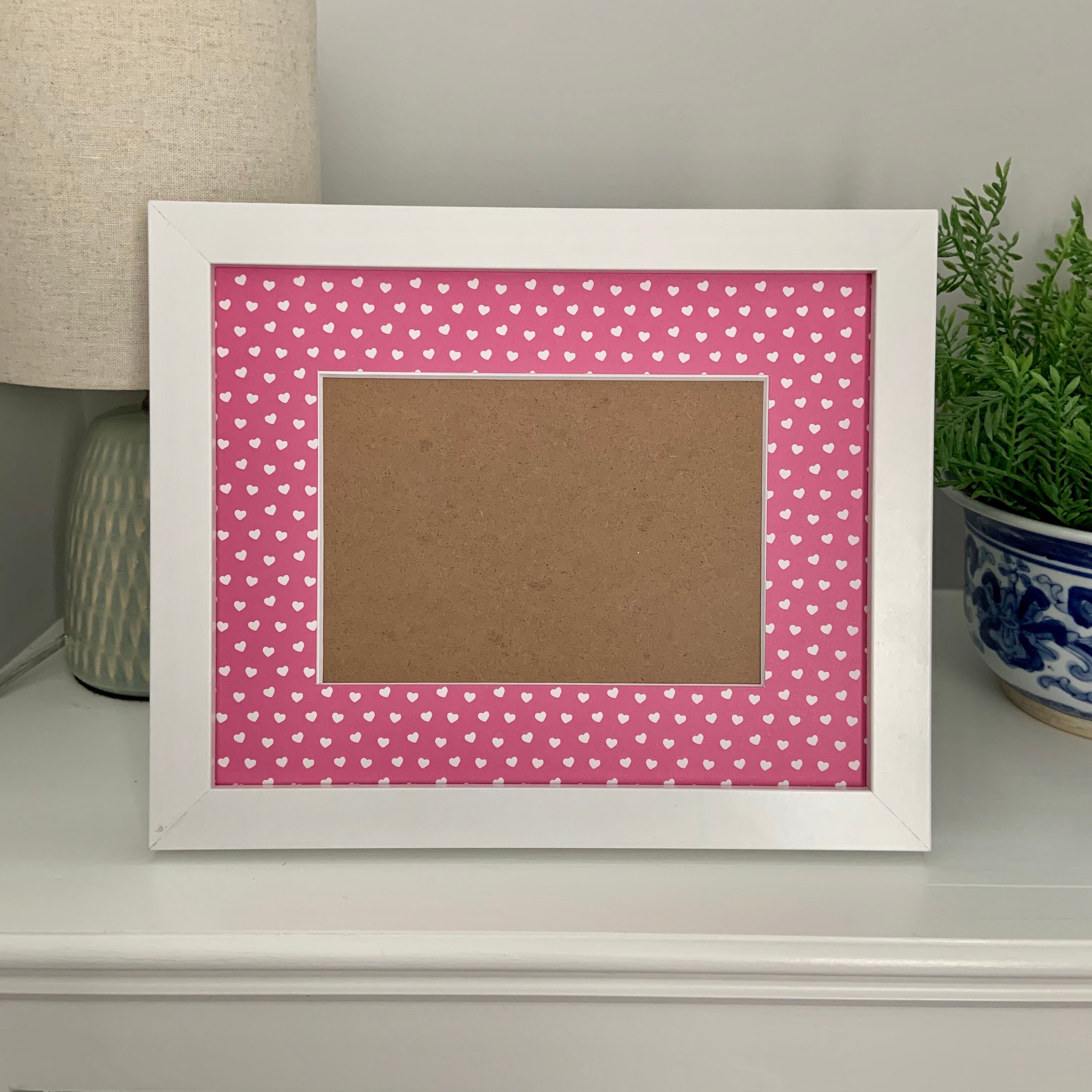 Pink Heart Picture Frame Personalized Picture Frame 5x7 | Etsy