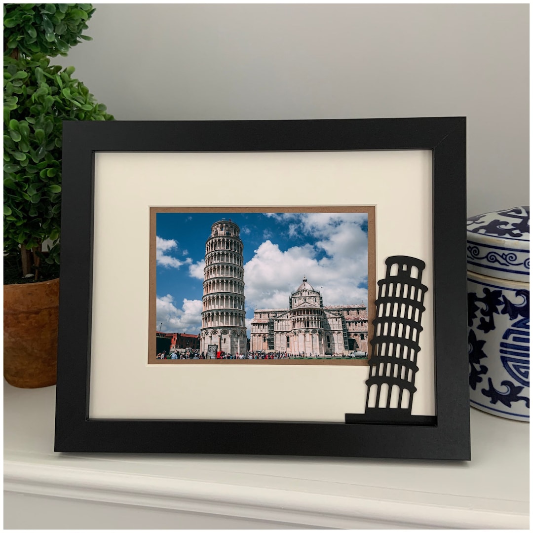 Italy Picture Frame | Leaning Tower of Pisa | Personalized Picture ...