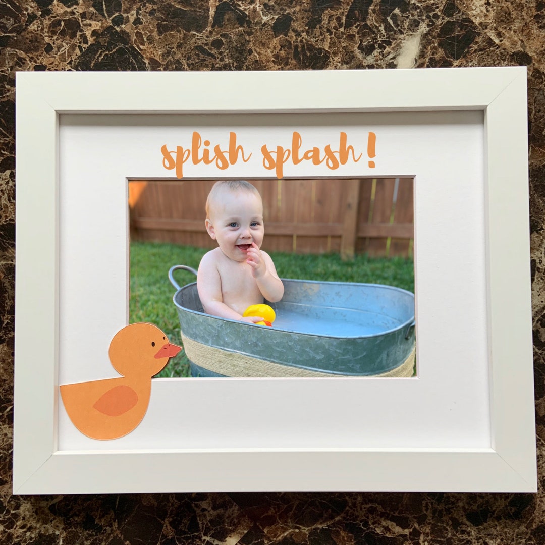 Duck Picture Frame | Personalized Picture Frame 5x7 | Baby Bathtime ...
