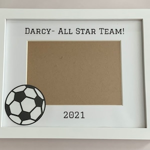 Soccer Picture Frame | Personalized Picture Frame 5x7 - Etsy