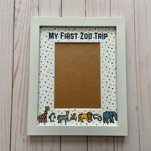 Zoo Picture Frame | Personalized Frame for 5x7 Photo | My First Zoo ...