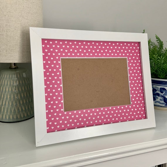 Pink Heart Picture Frame Personalized Picture Frame 5x7 | Etsy