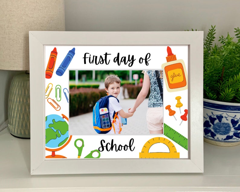 First Day of School Frame Personalized Grade Picture Frame | Etsy