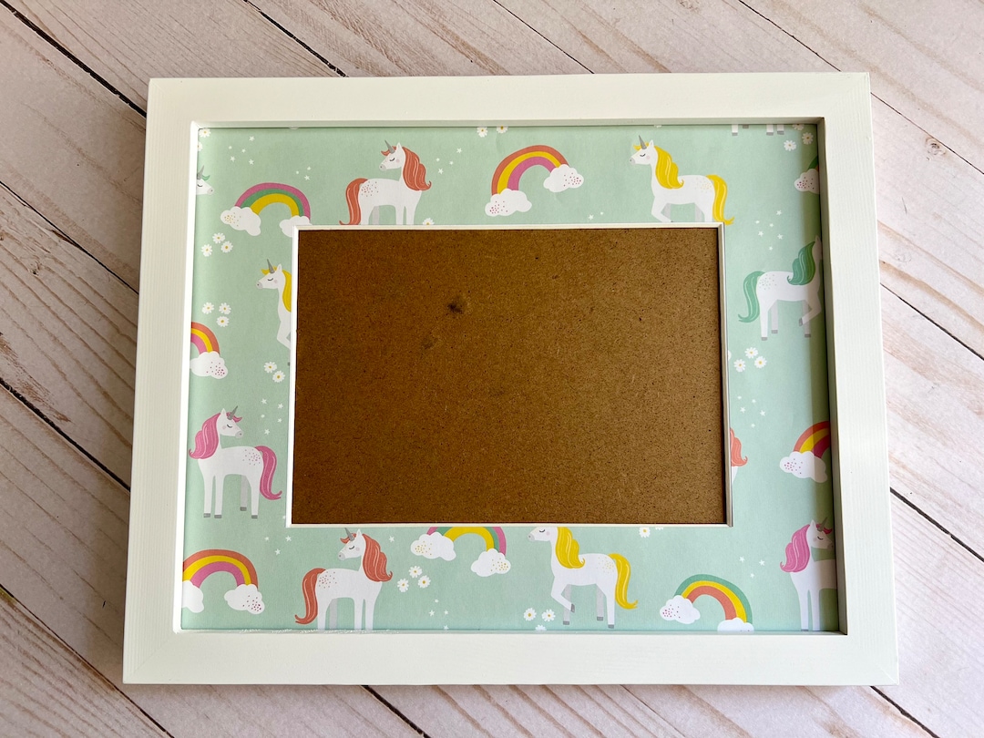 Rainbows and Unicorns Picture Frame | Personalized Picture Frame 5x7 - Etsy
