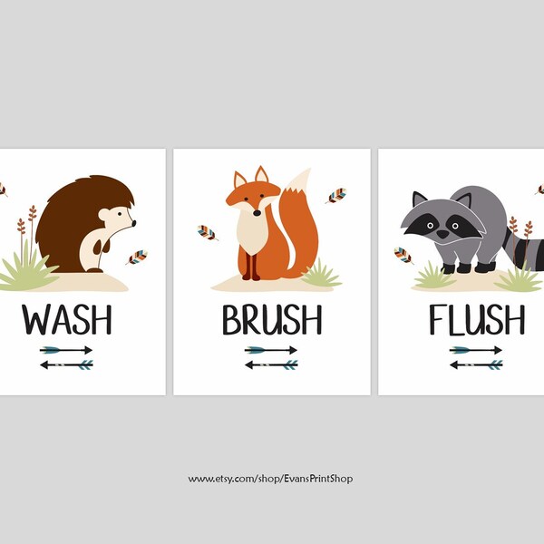 Woodland Bathroom - Etsy