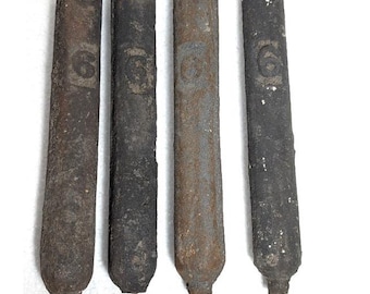 Set of Two, Antique Iron Window Sash Weights, LISTER 6 Lb. Window ...