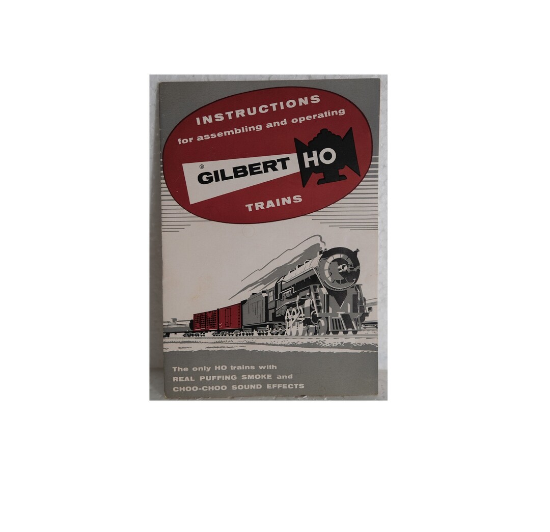 Vintage 1955 Gilbert Ho Instructions 20 Page Booklet for Assembling ...