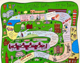 The Closing a Humorous Look at Real Estate Poster Print - Etsy