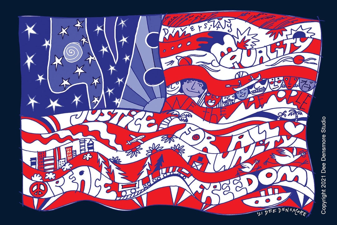 Groovy USA Poster - Etsy