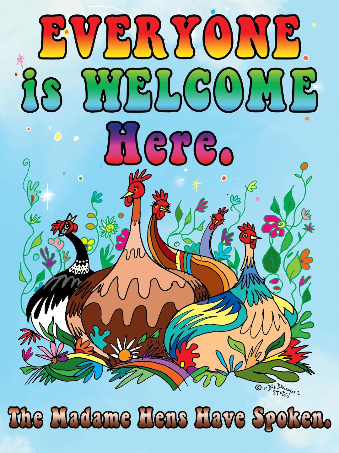 EVERYONE is Welcome Here. Poster - Etsy
