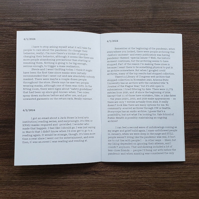 Screams of Grief #2: Crip Diaries From the Ongoing Covid Pandemic Zine ...
