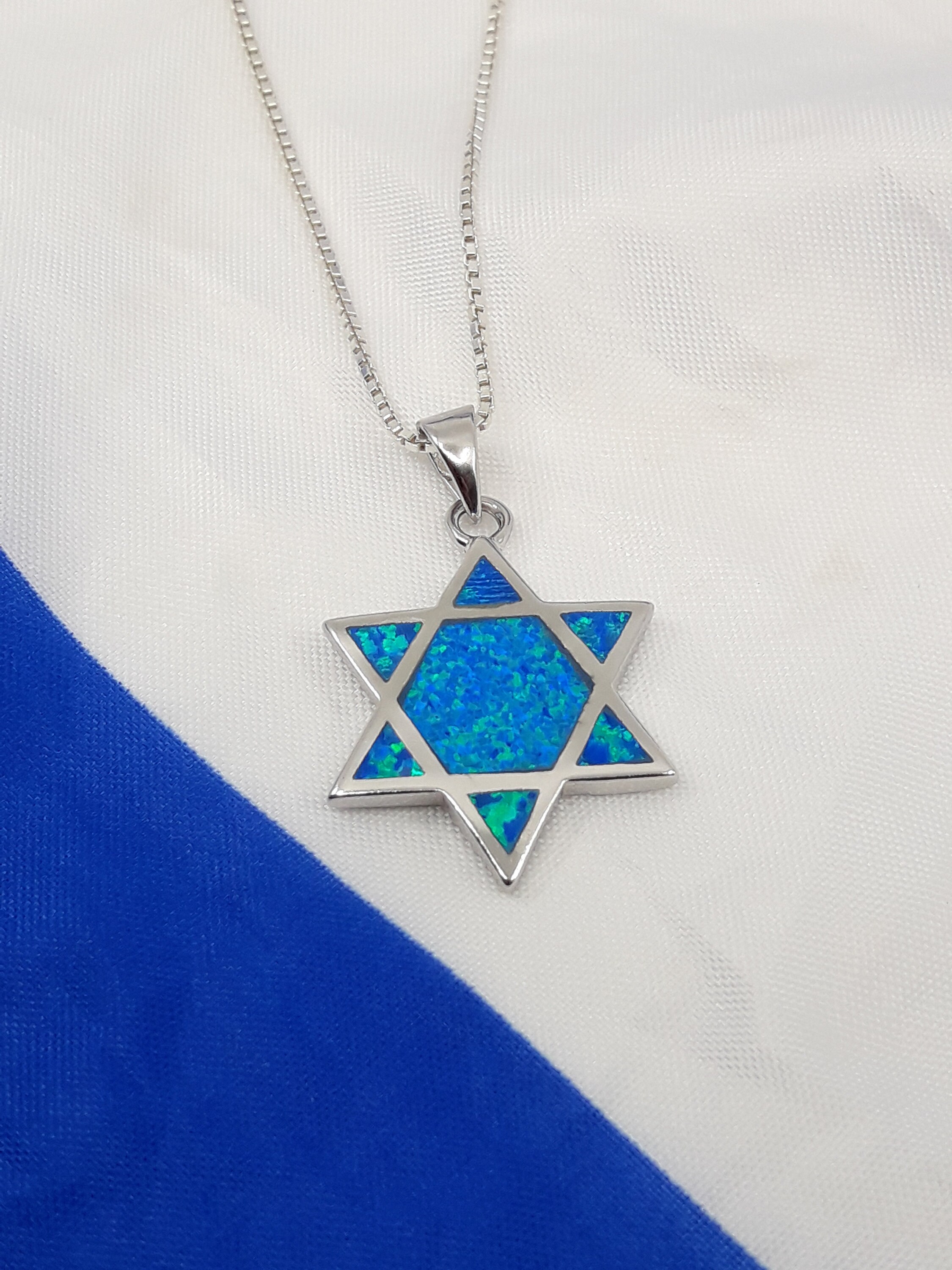 Big Opal David Star 925 Star of David - Etsy