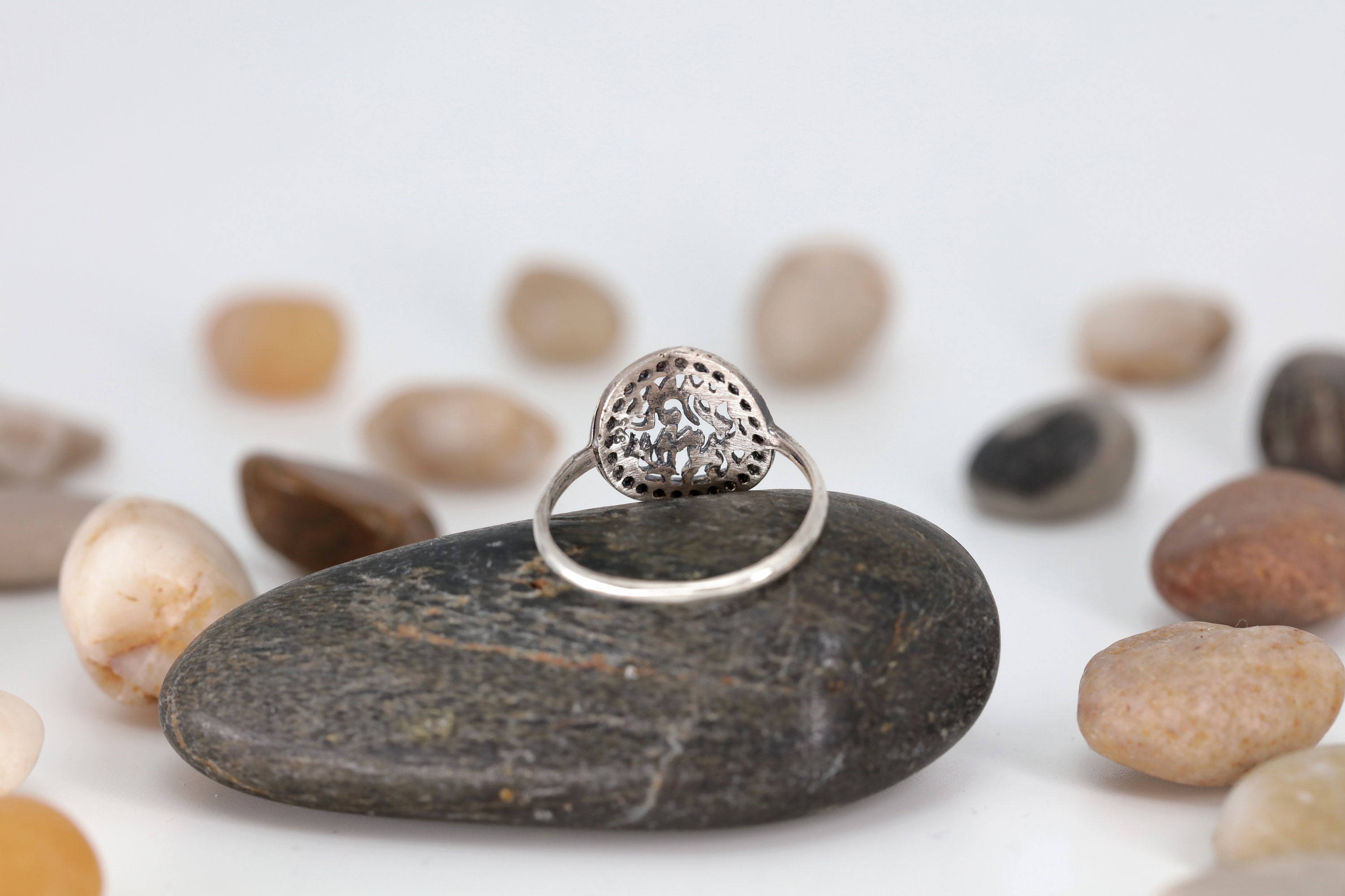 Circle Shema Israel Ring 925 Silver Delicate Shema Israel - Etsy