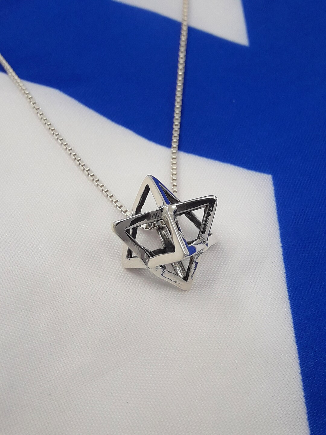 3D Merkaba Star of David Pendant, 3D Star of David, Jewish Star Pendant ...
