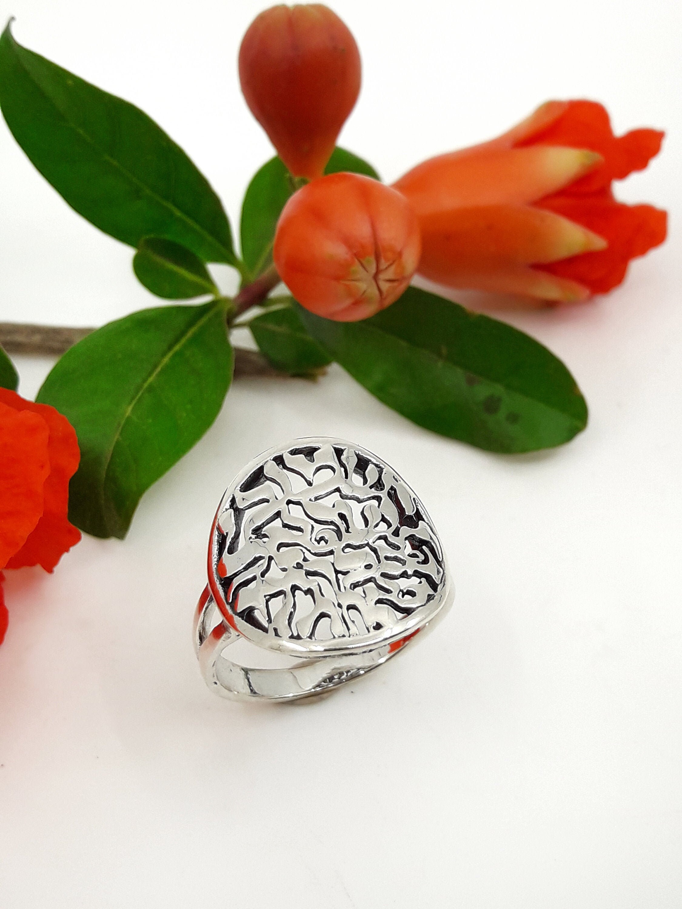 Silver Shema Israel Ring Hebrew Shema Ring Popular Ring - Etsy