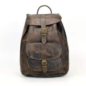 Distressed Leather Backpack: Extra Large Full Grain, Handmade in Greece ...