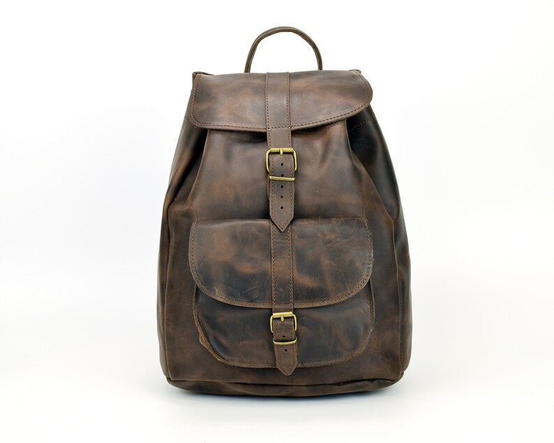 Distressed Leather Backpack: Extra Large Full Grain, Handmade in Greece ...