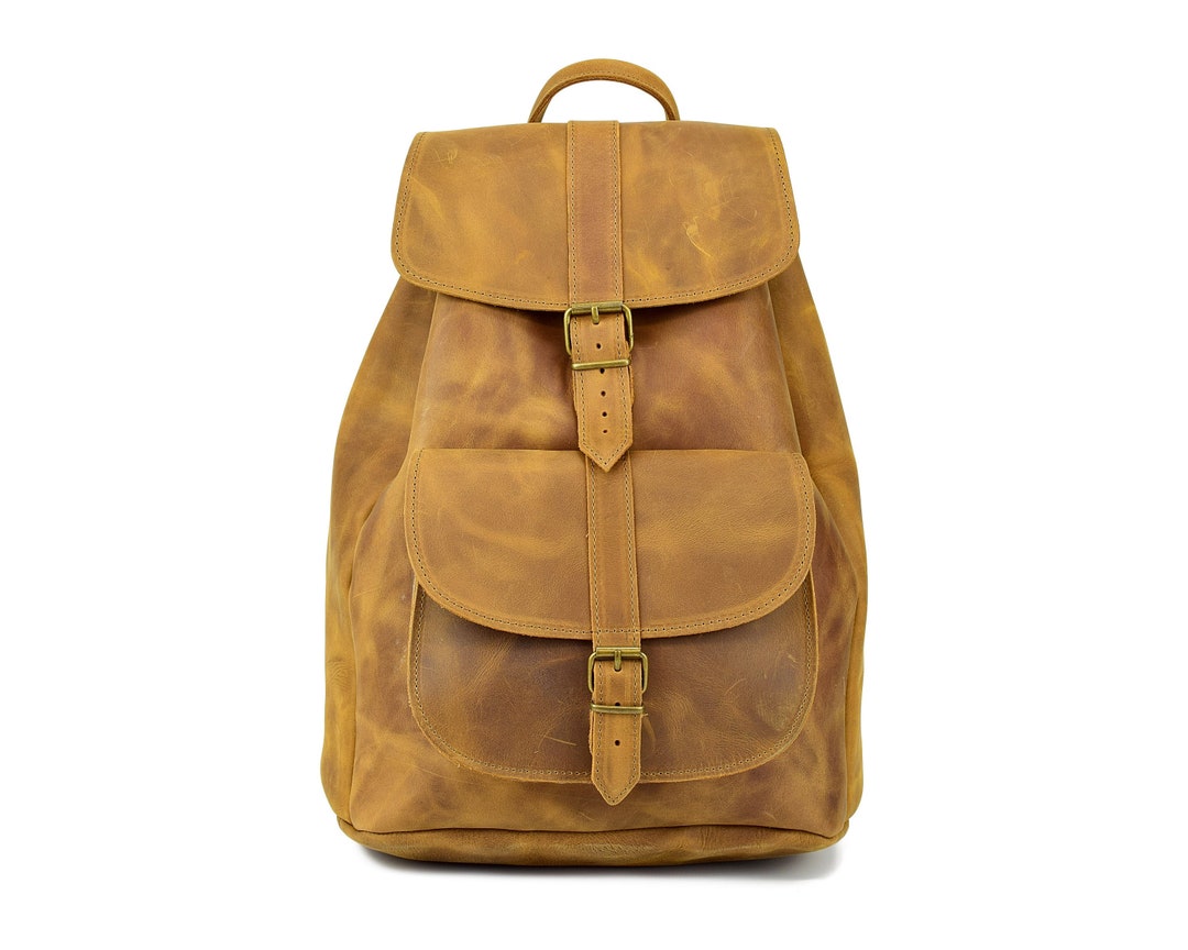Full Grain Leather Backpack EXTRA LARGE Size, Leather Knapsack, Leather ...