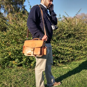 Camera Bag, Full Grain Leather Camera Case. 100% Full Grain Leather Bag ...