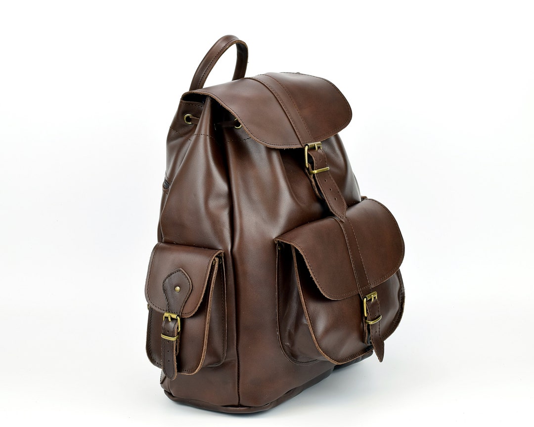Leather Backpack / Full Grain Leather Durable Backpack for Men or Women ...