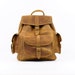 Waxed Leather Backpack - Knapsack From Full Grain Leather, Handmade in ...