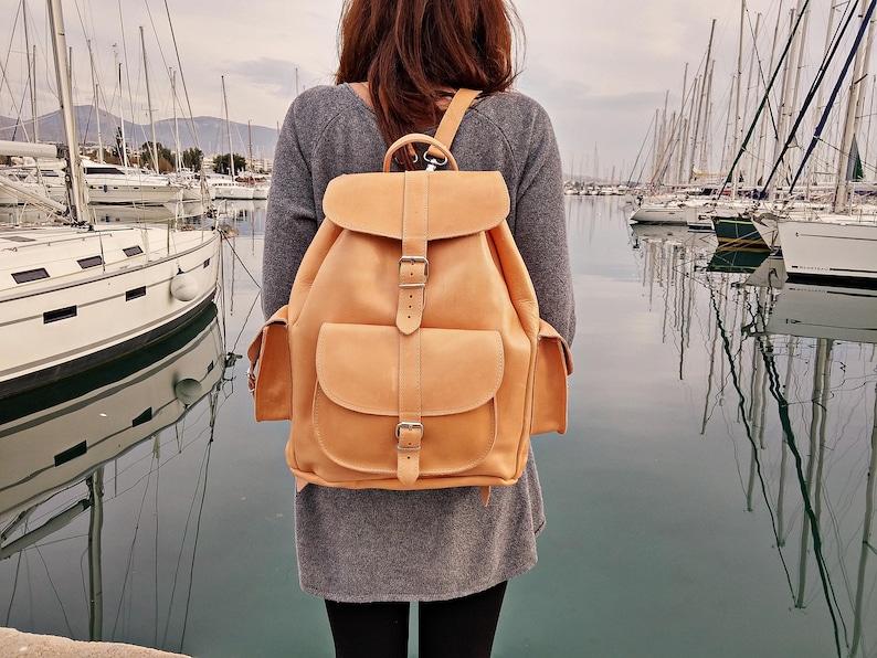 Extra Large Leather Backpack Laptop Rucksack Full Grain - Etsy