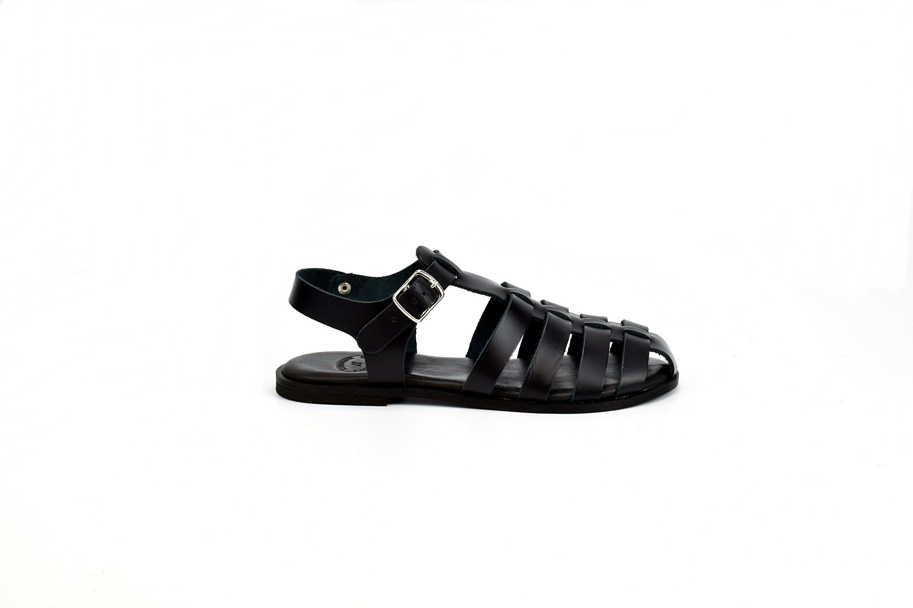 Black Leather Gladiator Sandals: Handmade Greek Summer Shoes - Etsy