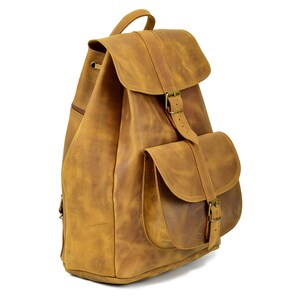 Handmade Leather Backpack for Men or Women, Extra Large Size Rucksack ...