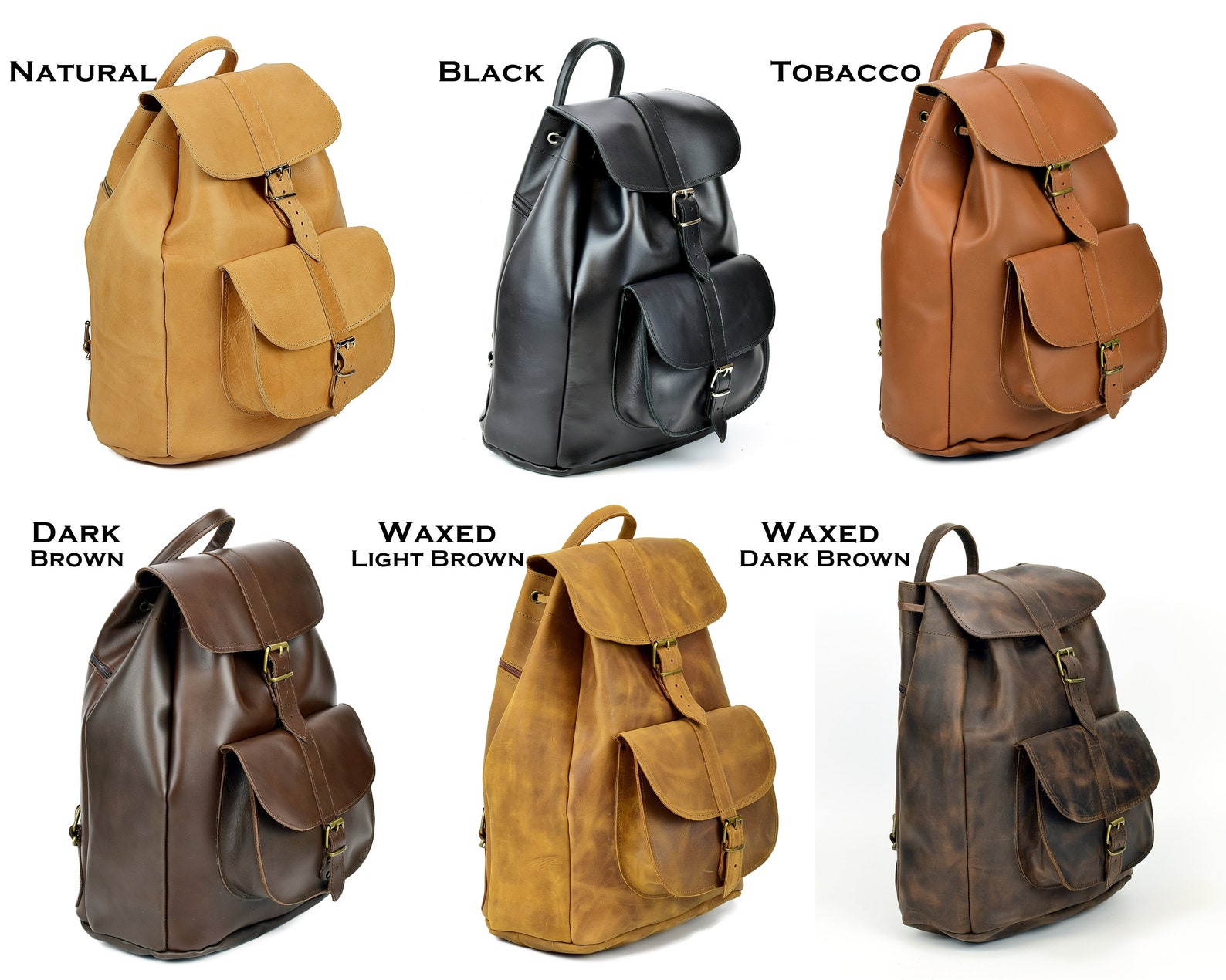 Extra Large Leather Backpack for Men and Women Handmade of - Etsy