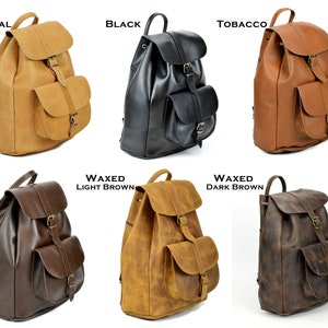 Extra Large Leather Backpack for Men and Women Handmade of Full Grain ...