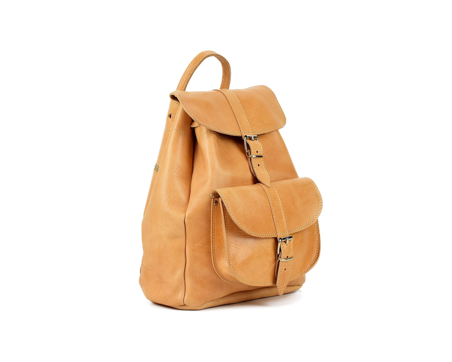 Classic Leather Backpack Women Leather Rucksack Handmade of - Etsy